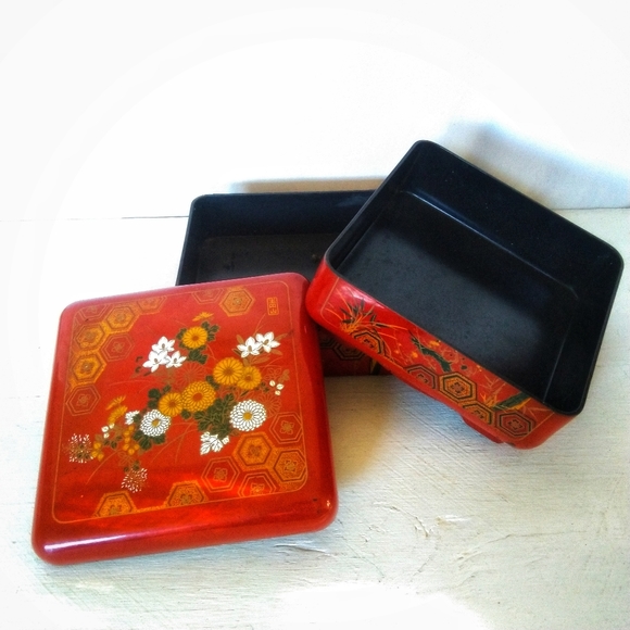 Vintage | Accents | Vintage Red Laquer Chinese Box | Poshmark